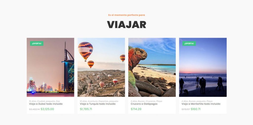 🥇 Diseño página web para agencia de viajes y turismo - Prosandoval