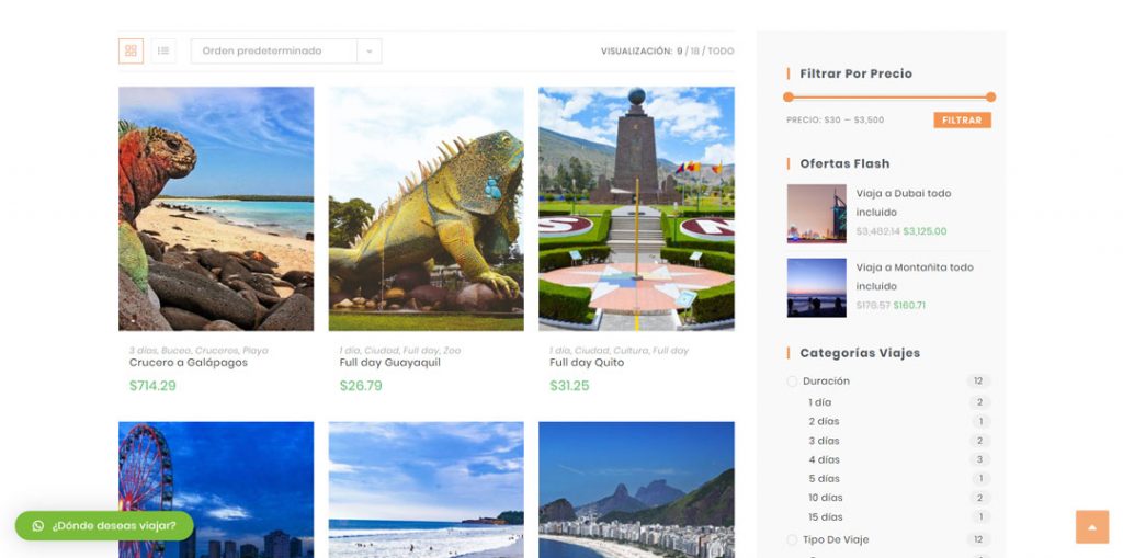 🥇 Diseño página web para agencia de viajes y turismo - Prosandoval