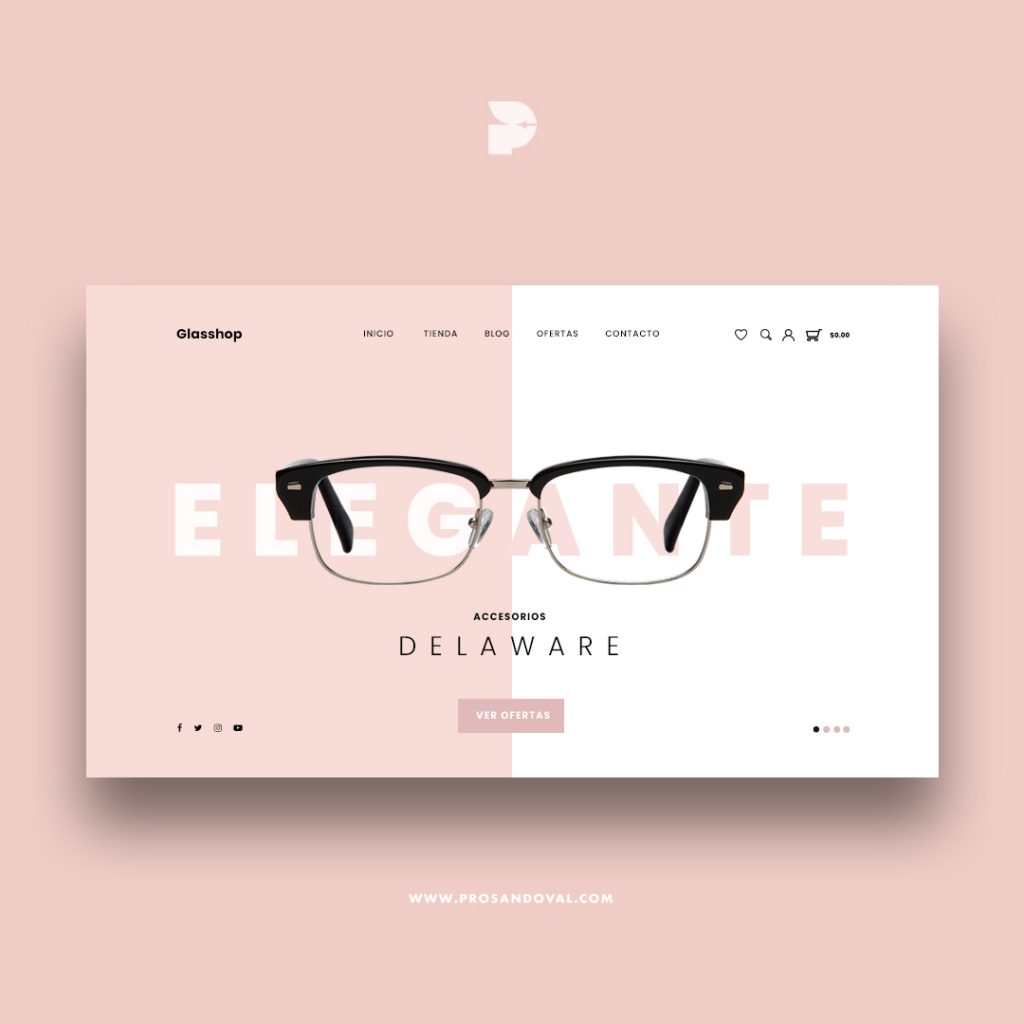 Diseño web tienda online para ópticas | Prosandoval Creativo