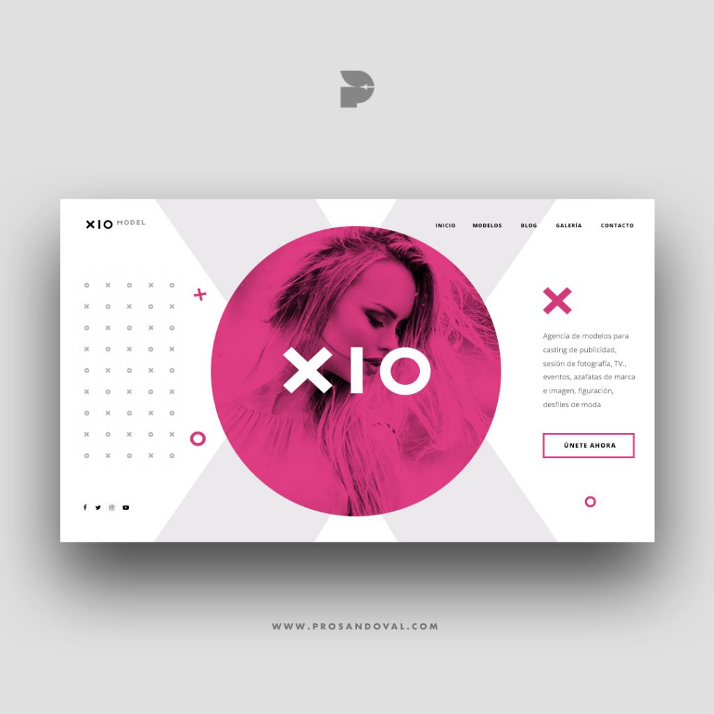 Diseño página web para casting | Prosandoval Creativo