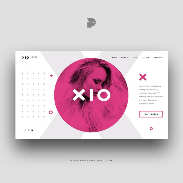Diseño página web para casting | Prosandoval Creativo