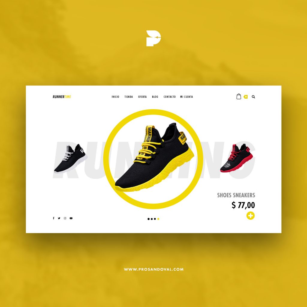Diseño tienda online para zapaterías | Prosandoval Creativo