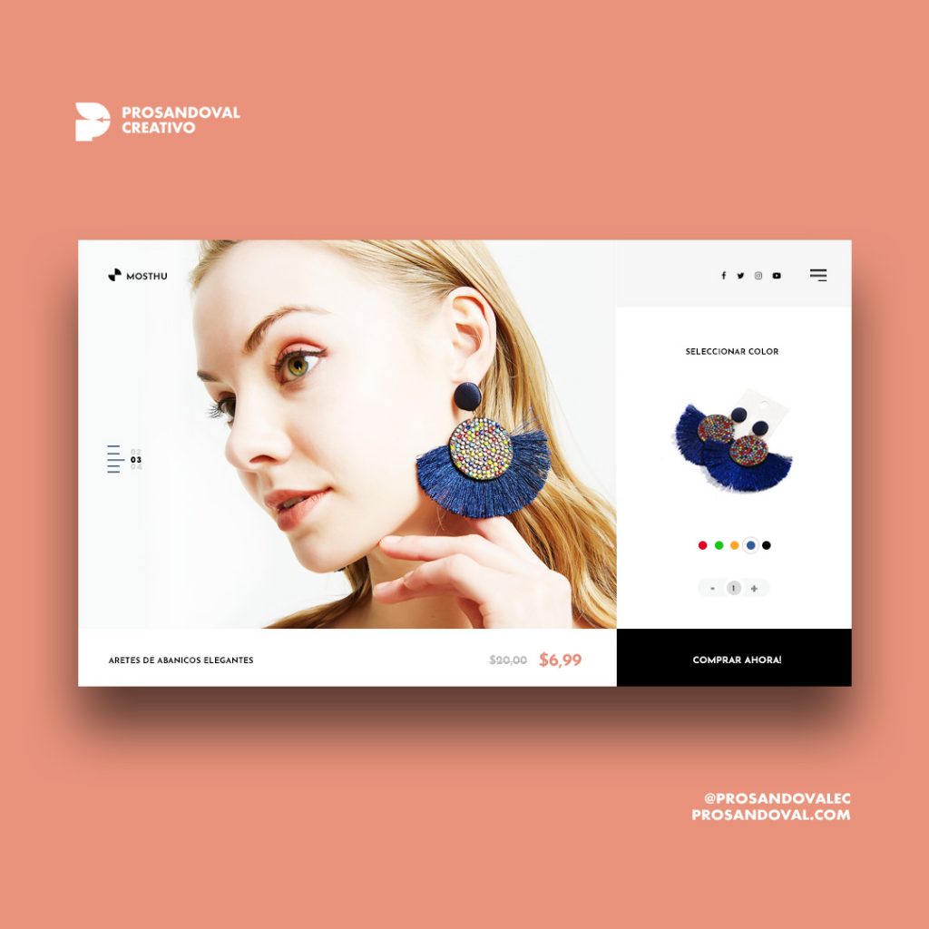 Diseño tienda online para bisutería | Prosandoval Creativo