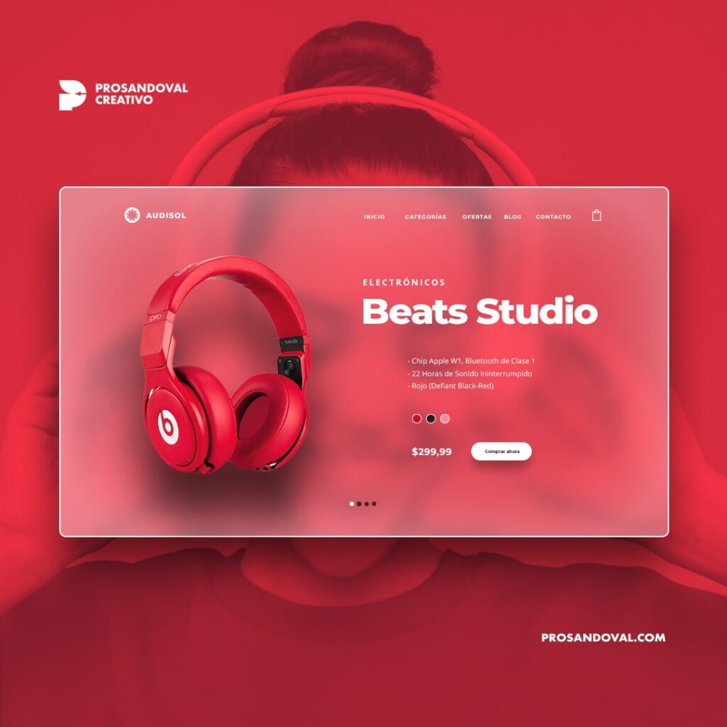 Diseño tienda online de electrónicos | Prosandoval Creativo