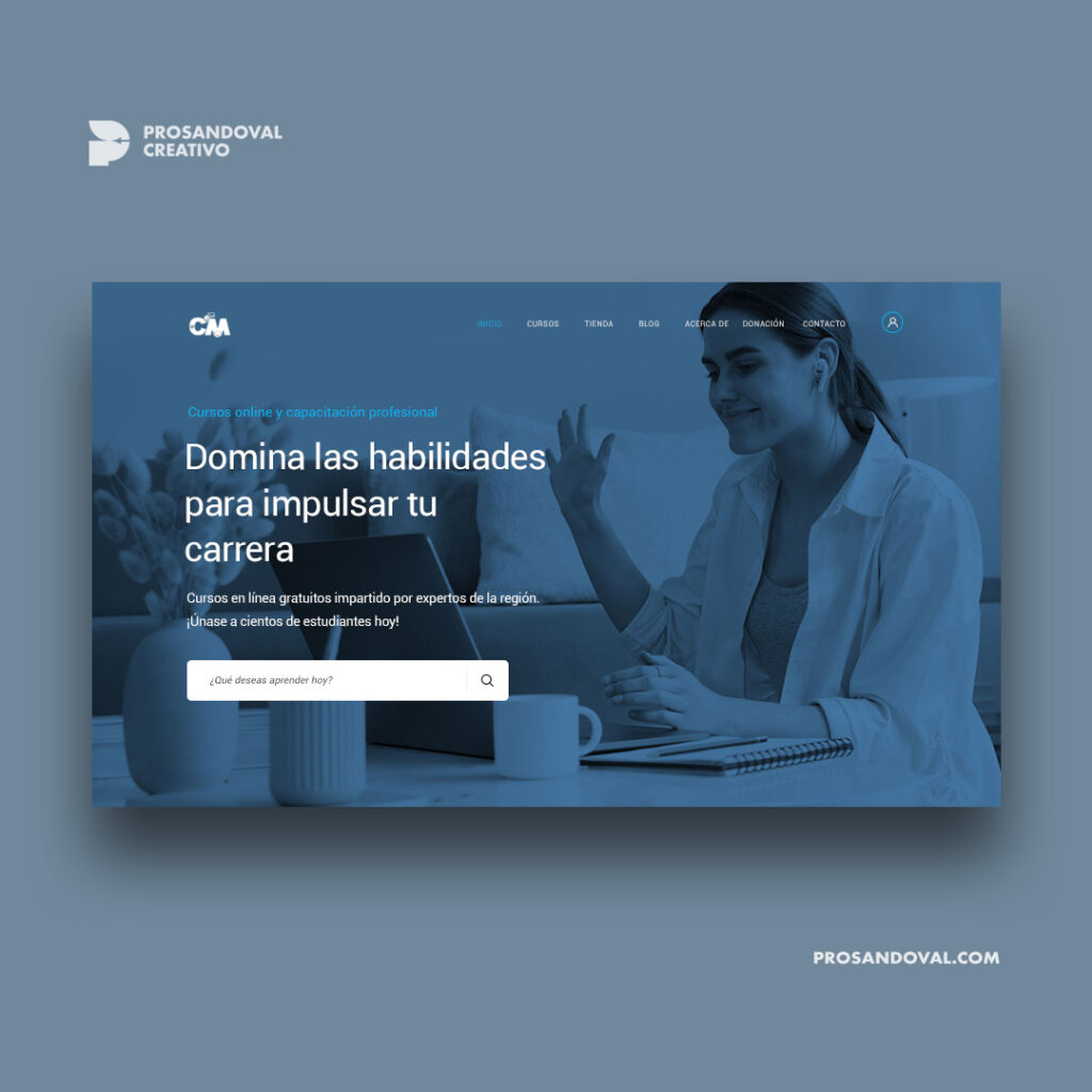 Diseño web para capacitación profesional | Prosandoval Creativo