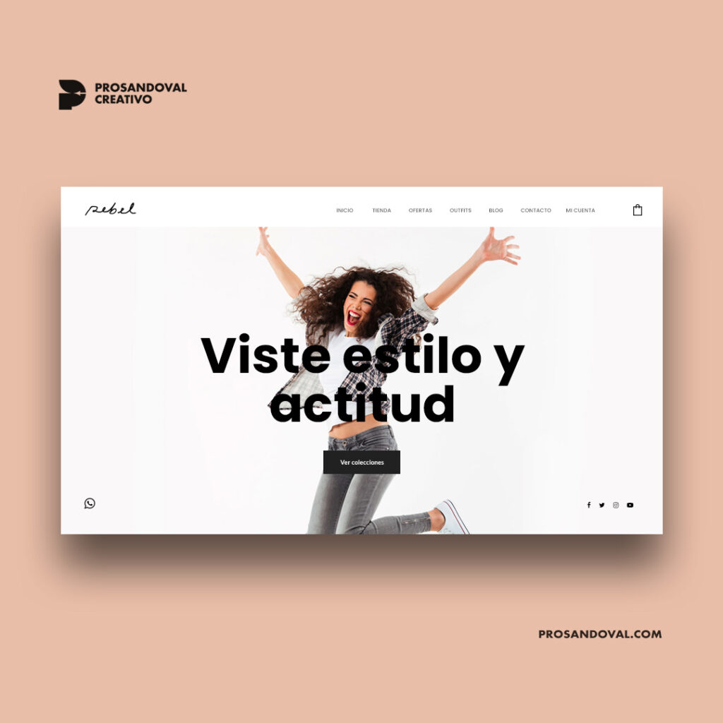 Diseño tienda online para ropa juvenil | Prosandoval Creativo