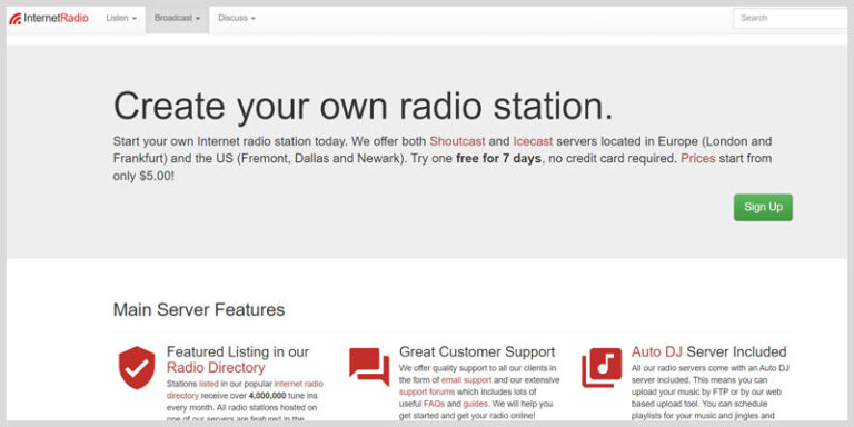 Mejores hosting streaming audio | GRATIS | PAGO | AUTO DJ | API