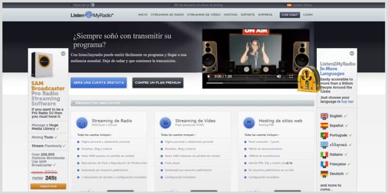 Mejores hosting streaming audio | GRATIS | PAGO | AUTO DJ | API