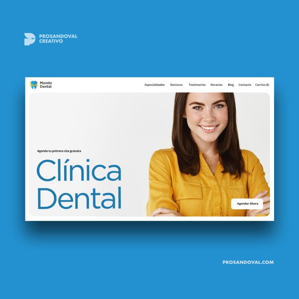Diseño página web para clínica dental | Prosandoval