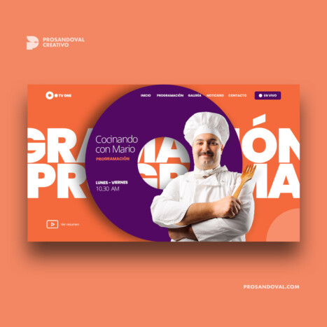 Diseño página web para radio cristiana - Prosandoval Creativo